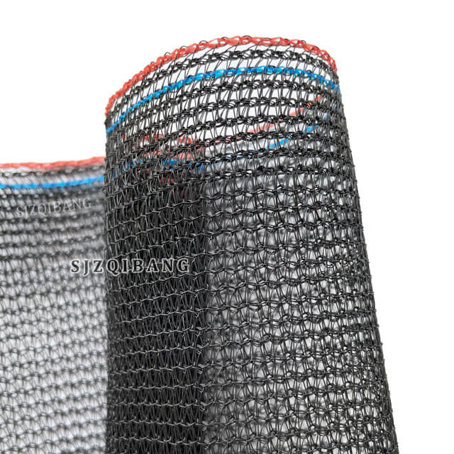 Knitted Black 70% Plastic Outdoor Shade Mesh Netting | QiBang